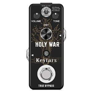 keytars heavy metal distortion dist pedal holy war analong heavy pedal for electric guitar classic 80's metal sound true bypass (kts-305)