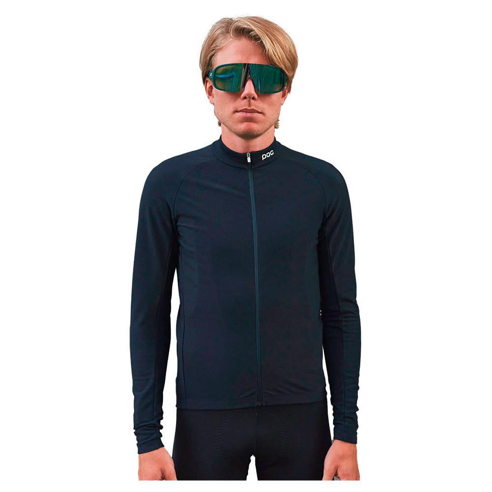 POC Radiant Long-Sleeve Jersey - Men's Navy Black, S