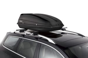 thule sidekick rooftop cargo box, black