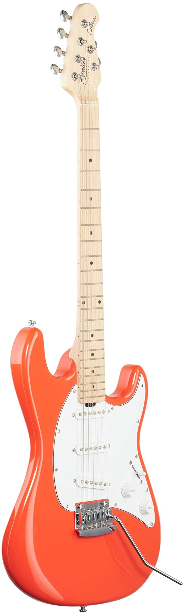 Sterling by Music Man 6 String Solid-Body Electric Guitar, Right, Fiesta Red (CT30SSS-FRD-M1)