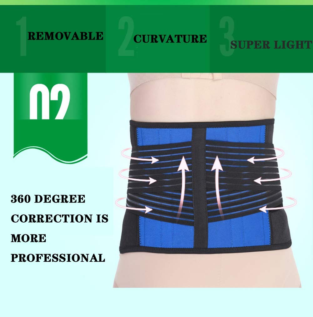 LSRRYD Adjustable Neoprene Back Support Belt Back Brace Support Belt Lumbar Support Belt for Back Pain Back Support Brace for Pain Relief and Injury Prevention (Size : XL)