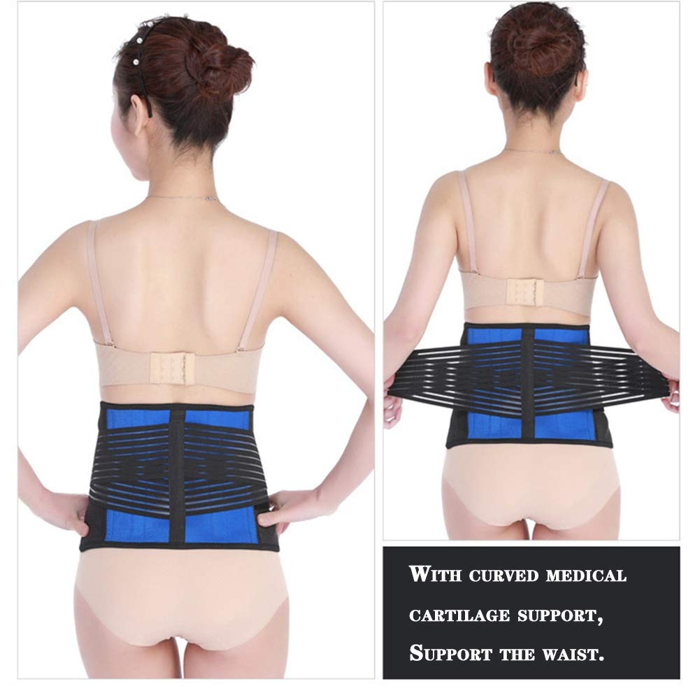 LSRRYD Adjustable Neoprene Back Support Belt Back Brace Support Belt Lumbar Support Belt for Back Pain Back Support Brace for Pain Relief and Injury Prevention (Size : XL)