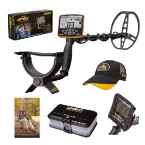 garrett electronics ace apex with 8.5 inch x 11 inch coil + additional accessories spring bundle, 1142361