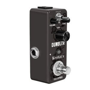 Keytars Analog Dumbler Guitar Effect Pedal for Elecdtric Guitar With Medium Low Distortion Mini Size True Bypass