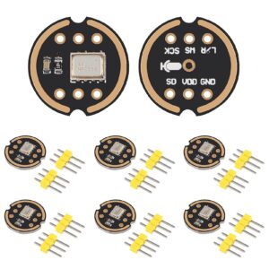 aceirmc inmp441 omnidirectional microphone i2s interface digital output sensor module supports for esp32 (2pcs)