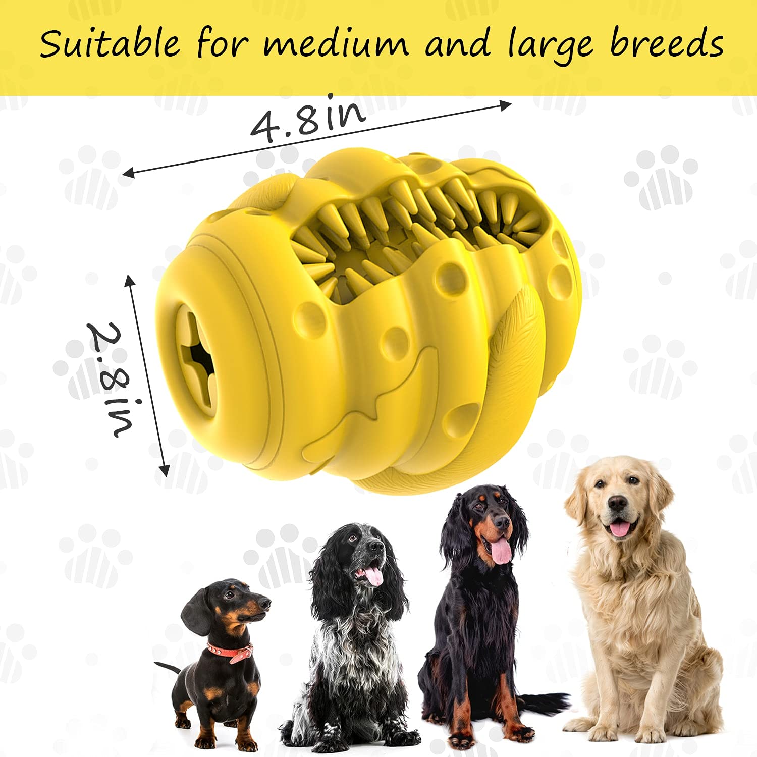 MOUWOO Dog Chew Toys for Aggressive Chewers Indestructible Toys for Large Breed Aggressive Durable Dog Slow Feeder Toy Dog Interactive Toy