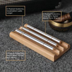 Meditation Trio Chime SUNYIN Classroom Teacher Chime,Meditation Chime,Yoga Chime,Mindfulness Three Tone Hand Chime