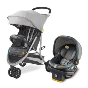 century stroll on 3-wheel 2-in-1 lightweight travel system – infant car seat and stroller combo