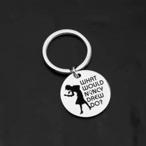 BLEOUK Movie Inspired Gift What Would Nanci Do Keychain Gift for Fans (Nanci)