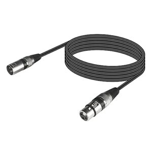 3 pin xlr cables male female xlr patch cable, xlr cable 10ft 3m microphone wire extension connectors male and female, light dmx cable with 3 pin connector for stage lights dmx signal connection