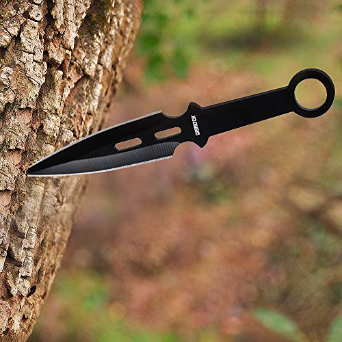 Dispatch Throwing Knives Set of 12 Kunai Professional Throwing Knife with Nylon Sheath, Well Balanced Knives for Recreation and Competition