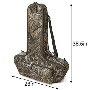 MYDAYS Soft Crossbow Case,Camo Padded Archery Bow Carrier Bag with Backpack Straps for Outdoor