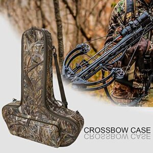 MYDAYS Soft Crossbow Case,Camo Padded Archery Bow Carrier Bag with Backpack Straps for Outdoor