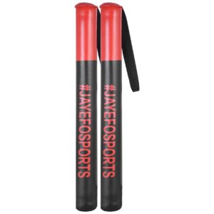 jayefo mma boxing training sticks (black/red)