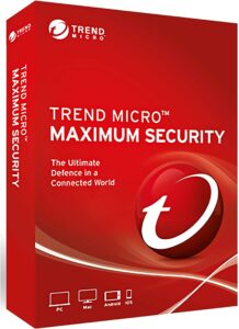 trend micro maximum security 2023 version 17.7 5 devices 3 years multi-language for pc, mac, android and ios product key card windows 8.1 and 10, 11