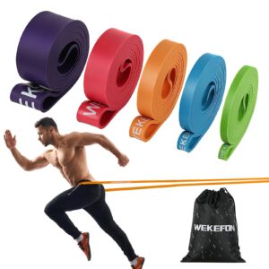 WEKEFON Pull Up Assistance Bands Thick Heavy Duty Resistance Bands Set for Men & Women, Exercise Bands Stretch Workout Band for Body Training, Crossfit Mobility Fitness Assist Bands Set of 5