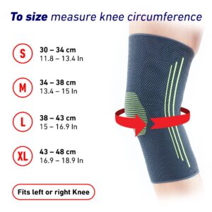 Neo-G Knee Compression Sleeve for Sports - Breathable, Lightweight, Elastic Knee Sleeve for running, Compression Knee Sleeve for knee pain, Meniscus Tear, Sprains, Strains, Injury Recovery - M