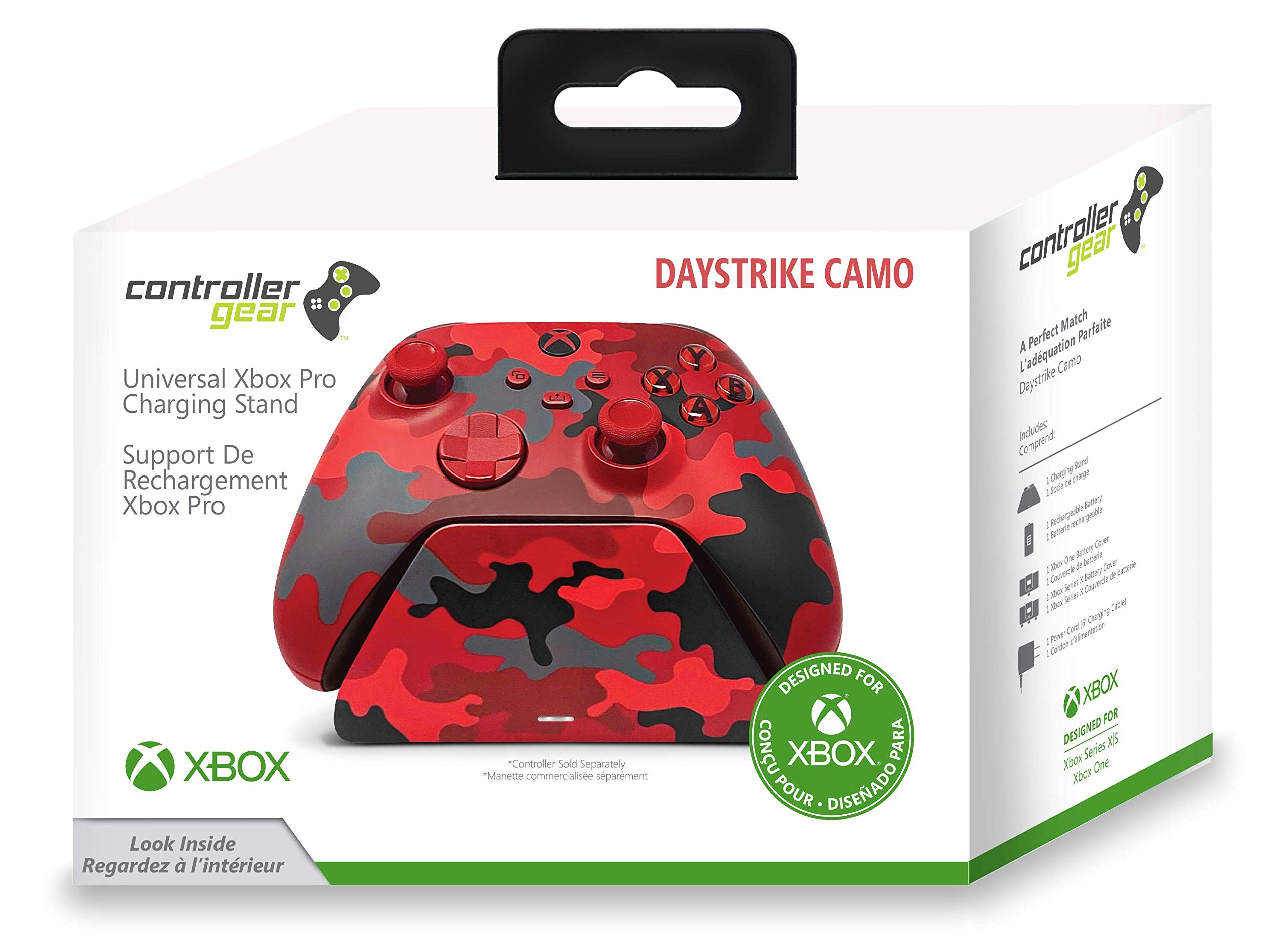 Controller Gear Daystrike Camo Universal Xbox Pro Charging Stand, Charging Dock, Charging Station for Xbox Series X|S & Xbox One (Controller Sold Separately) - Xbox Series X