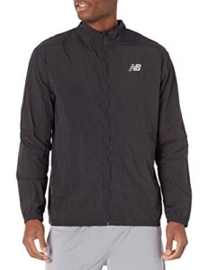 new balance men's impact run jacket, black, medium