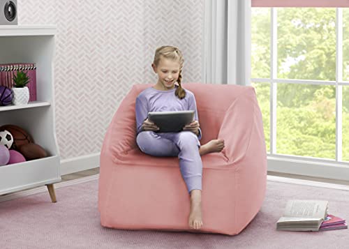 Delta Children Cozee Cube Chair, Kid Size (For Kids Up To 10 Years Old), Blossom