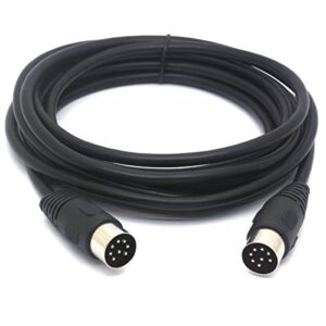 piihusw long 8 pin din cable male to male midi extension cord for bang and olufsen b&o powerlink mk 2 beolab (1.5 meter)