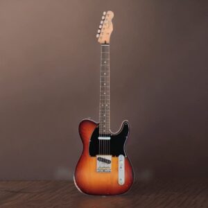 Fender Jason Isbell Custom Telecaster Electric Guitar, 3-Color Chocolate Burst, Rosewood Fingerboard