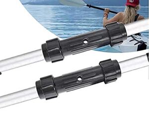 xixiying kayak paddle connector,2 pcs inflatable boat paddle rod reinforcer connecting shaft paddle connection fitting for kayak canoe marine boat dinghy stand up paddle