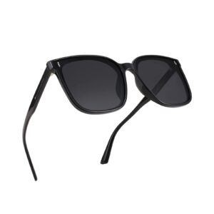 feisedy women oversized vintage polarized sunglasses square cute trendy classic simple men b2758