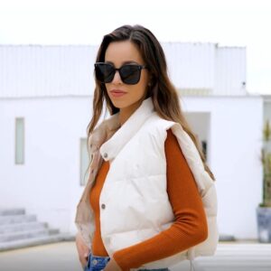 FEISEDY Women Oversized Vintage Polarized Sunglasses Square Cute Trendy Classic Simple Men B2758