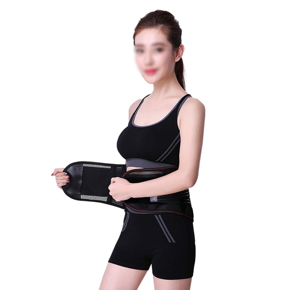 LSRRYD Stabilizing Lower Back Support Belt Lumbar Support Brace Dual Adjustable Straps for Pain Relief and Injury Prevention for Men & Women (Size : M)