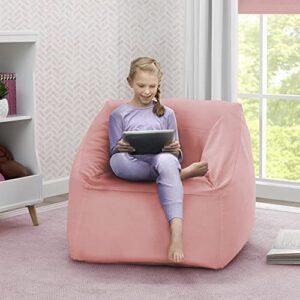 Delta Children Cozee Cube Chair, Kid Size (For Kids Up To 10 Years Old), Blossom