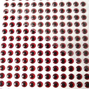 60pcs 19mm Red 3D Holographic Fishing Lure Eyes 3D Lure Eye 3D Soft Eye 3D Holographic Lure Eye Fly Tying, Jigs, Crafts