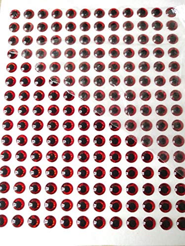 60pcs 19mm Red 3D Holographic Fishing Lure Eyes 3D Lure Eye 3D Soft Eye 3D Holographic Lure Eye Fly Tying, Jigs, Crafts