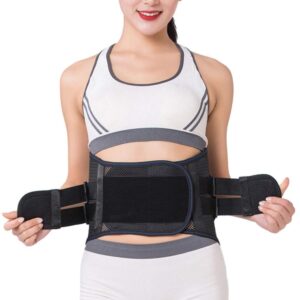 LSRRYD Back Brace Support for Lower Back Pain, Back Lumbar Strong Support Brace for Pain Relief and Injury Prevention Lower Back Brace Pain Relief (Size : M)