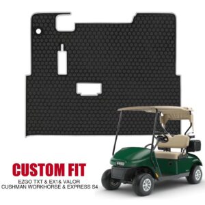 Matericuo Golf Cart Floor Liner Mat Full Coverage Custom Fit for EZGO TXT (1994-2024),Express S4 (2012-2020)，Cushman Workhorse，EX1 (2020),Valor,Navitas,some Star Carts Grey