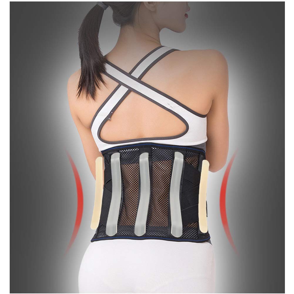 LSRRYD Back Brace Support for Lower Back Pain, Back Lumbar Strong Support Brace for Pain Relief and Injury Prevention Lower Back Brace Pain Relief (Size : M)