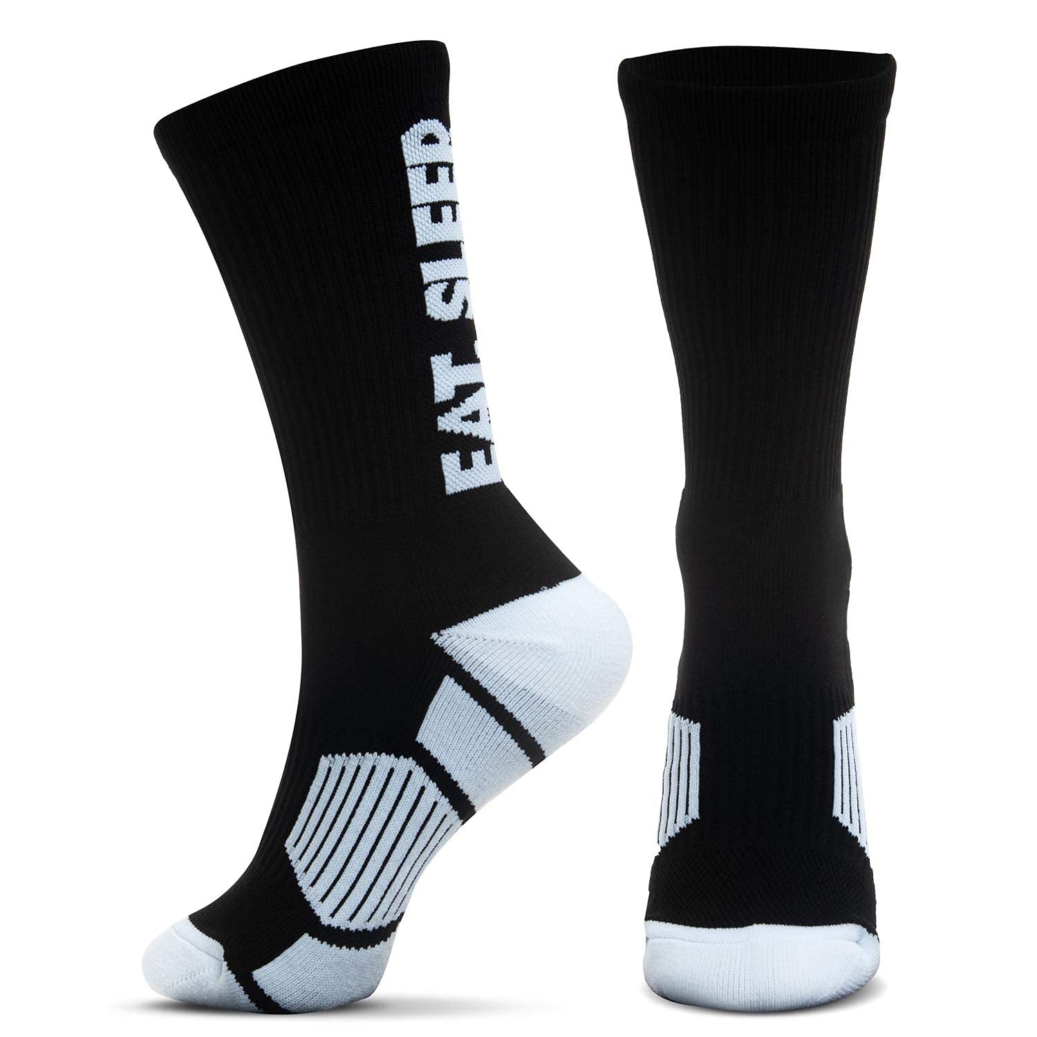 ChalkTalkSPORTS Hockey Athletic Woven Mid-Calf Socks | Eat Sleep Hockey Socks | Size Small