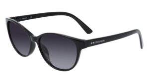 calvin klein women's ck20517s cat eye sunglasses, black, 56/15/140