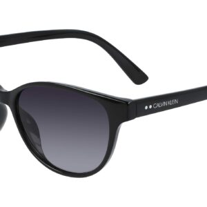 Calvin Klein Women's CK20517S Cat Eye Sunglasses, Black, 56/15/140