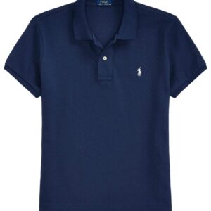 Polo Ralph Lauren Women's Classic Fit Mesh Polo Shirt, Navy, Large