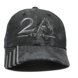 Military imagine 2nd Amendment 1791 AR-15 Style Typhon Color Hat Cap