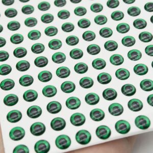 330pcs 2mm Green 3D Holographic Fishing Lure Eyes 3D Lure Eye 3D Soft Eye 3D Holographic Lure Eye Fly Tying, Jigs, Crafts