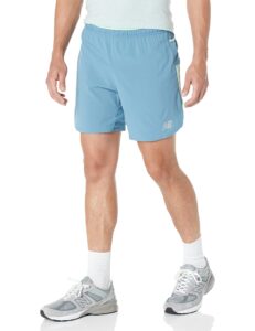 new balance men's impact run 7 inch short, spring tide, xx-large