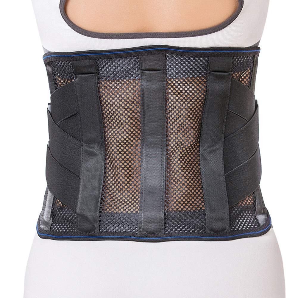 LSRRYD Back Brace Support for Lower Back Pain, Back Lumbar Strong Support Brace for Pain Relief and Injury Prevention Lower Back Brace Pain Relief (Size : M)