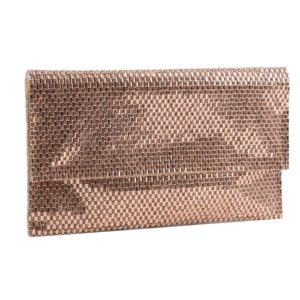 Ladies evening bags; bling handbags; ladies evening bags; ladies shoulder bags; detachable shoulder straps-Brown