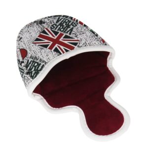 Seacloud Golf Mallet Head Cover UK Flag Putter Cover with Magnetic Closure Golf Club Headcover