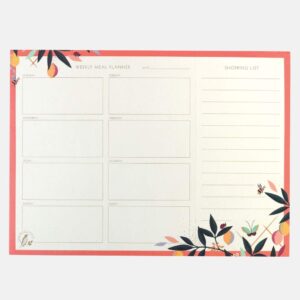 portico designs ltd sara miller london - orchard collection magnetic meal planner pad