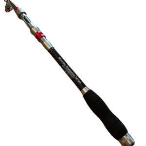 Telescopic Fishing Spinning Rod by Codaicen Fishing - Carbon Fiber Collapsible Spin Fishing Pole - Travel Rod for Freshwater Fishing Gear and Tackle 6'9"