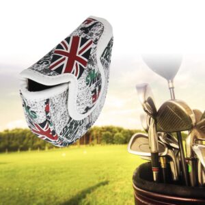 Seacloud Golf Mallet Head Cover UK Flag Putter Cover with Magnetic Closure Golf Club Headcover