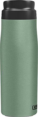 CamelBak Forge Flow Coffee & Travel Mug, Insulated Stainless Steel - Non-Slip Silicon Base - Easy One-Handed Operation - 20oz, Moss